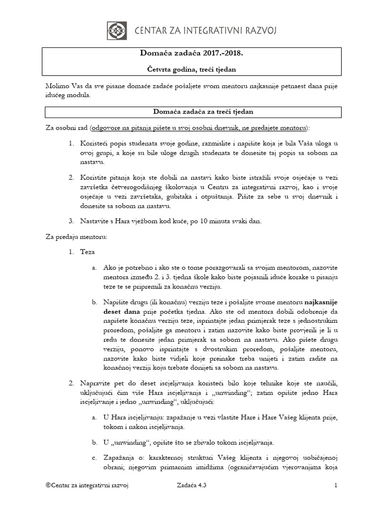 CIR - Zadaca 4.3 | PDF