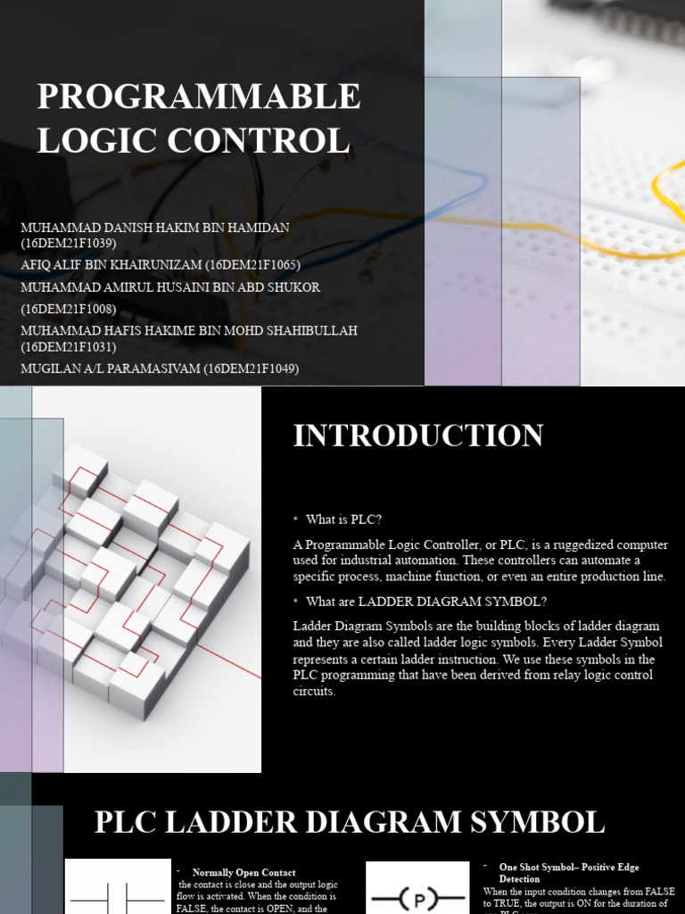 PLC Presentation | Download Free PDF | Programmable Logic Controller | Electronics