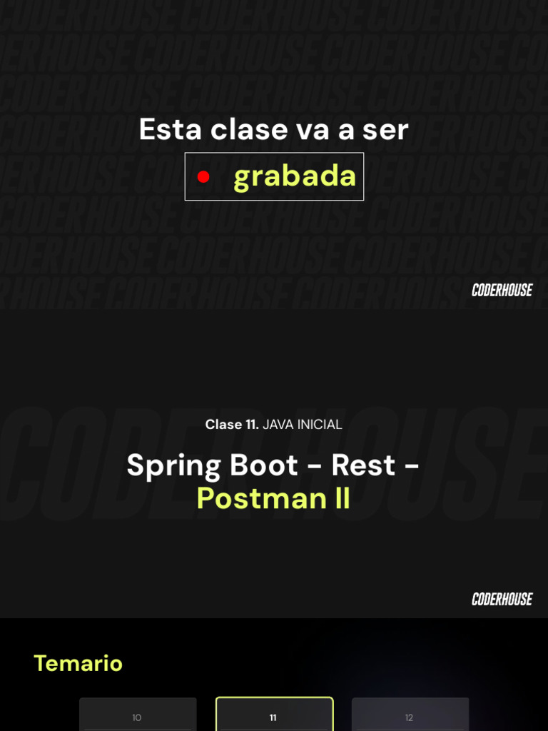 Clase 11 - Spring Boot - Rest - Postman II | PDF | Transferencia de estado representacional ...