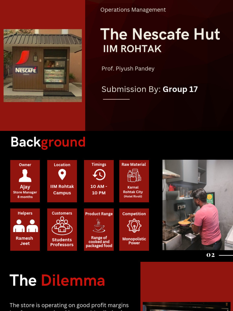 Group 17 - Presentation - The Nescafe Hut | PDF | Food And Drink