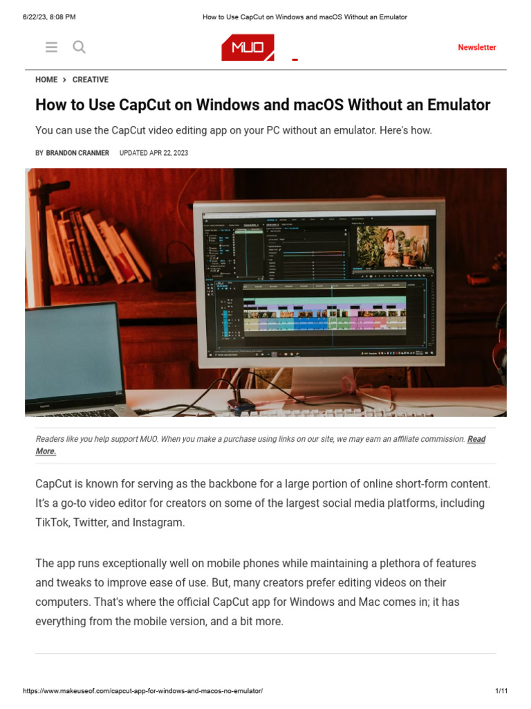How To Use CapCut On Windows and MacOS Without An Emulator | PDF | Mac ...