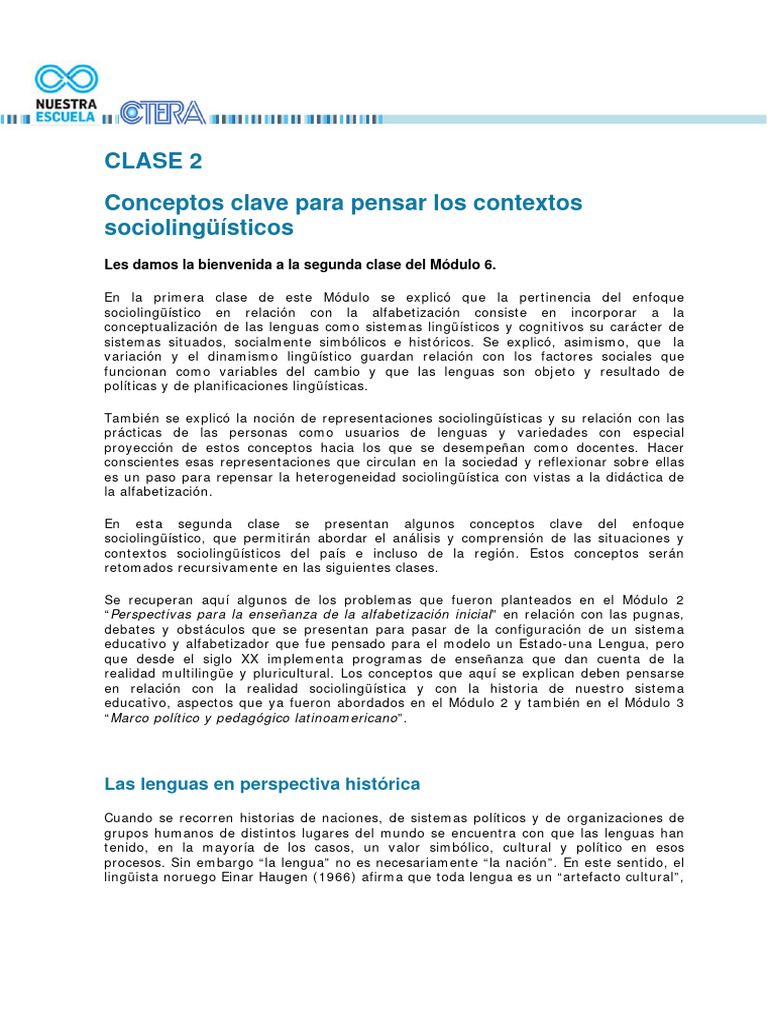 Clase - 2 - 1 Lengua | PDF | Dialecto | Lingüística