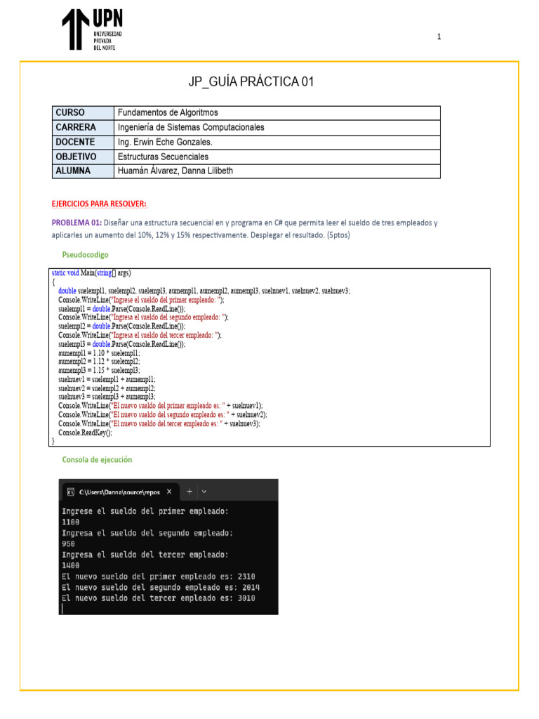 Tarea Clasepractica Funal Sema1 | PDF | C Sharp (lenguaje de programación) | Ingeniería de software