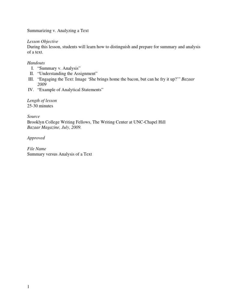 MiniLessons SummaryVAnalysis | PDF | Gender Role | Gender