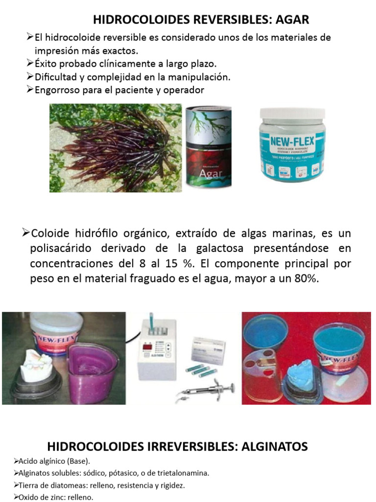 Hidrocoloides Reversibles | PDF | Silicona | Química