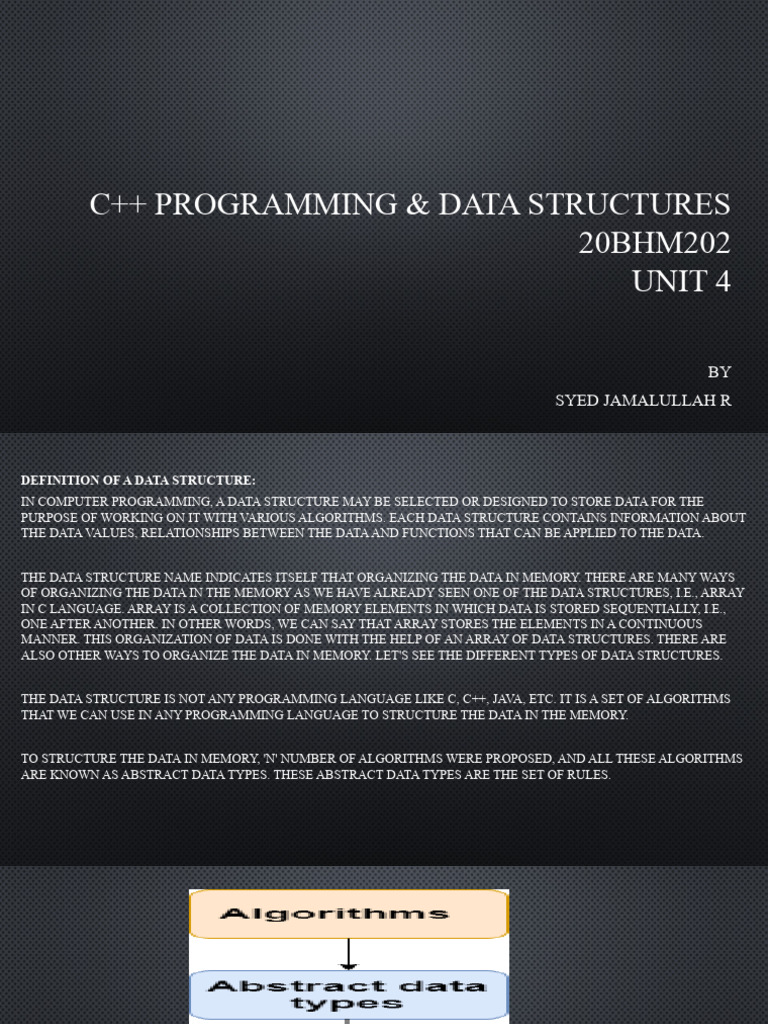 C And Ds Unit4 Pdf Queue Abstract Data Type Pointer Computer
