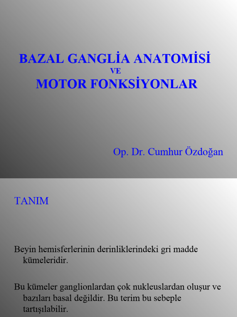 Bazal Ganglia | PDF
