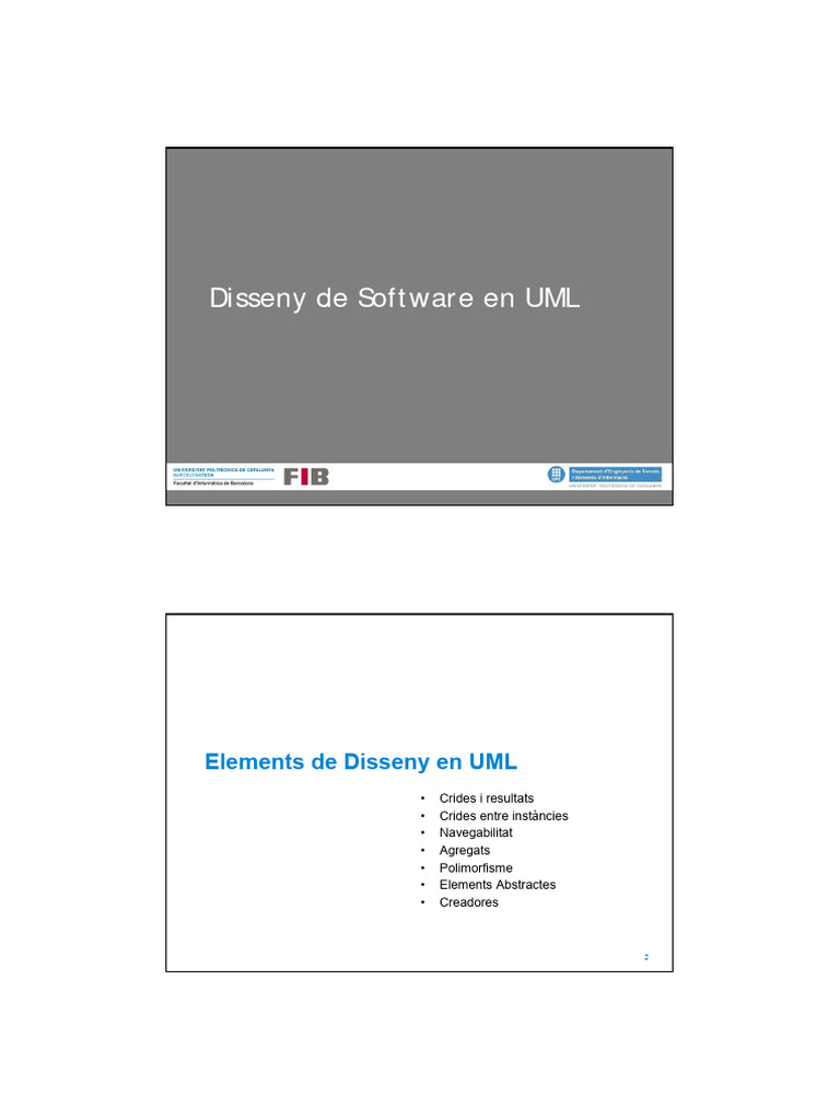 Disseny Software en UML | PDF