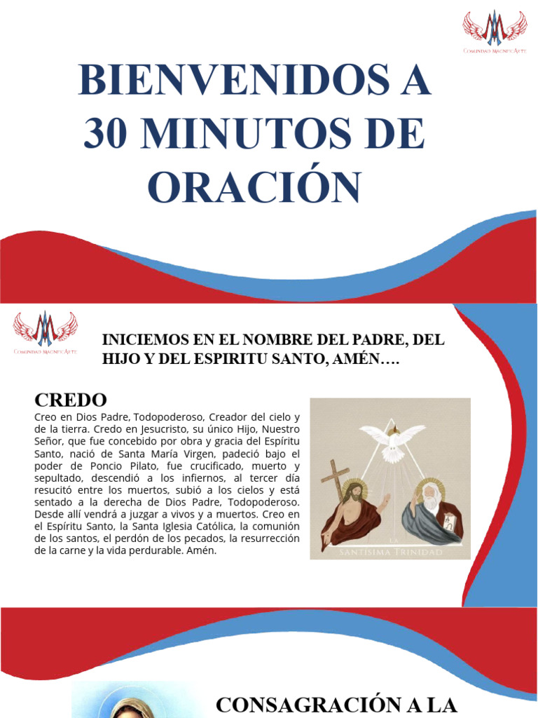 Plantilla 30 Minutos de Oracion | PDF | María, madre de Jesús | San José