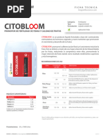 Ficha Técnica Radigrow XL | PDF | Agua | Química