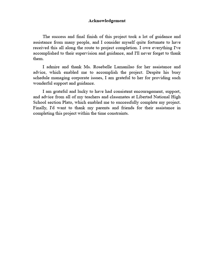 Acknowledgement Apple | PDF | Career & Growth