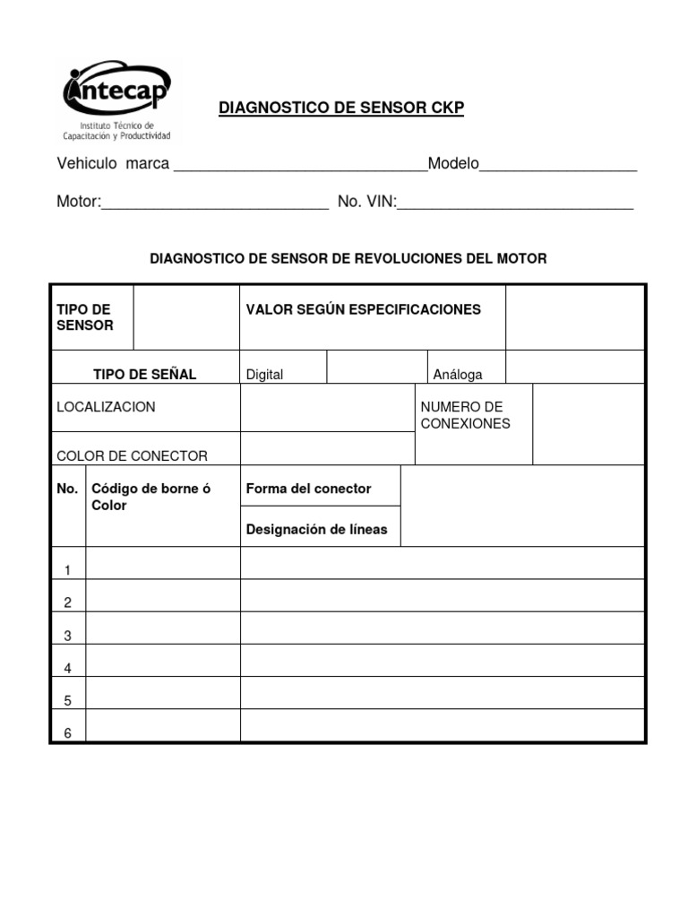 Diagnostico de Sensor CKP y CMP | PDF