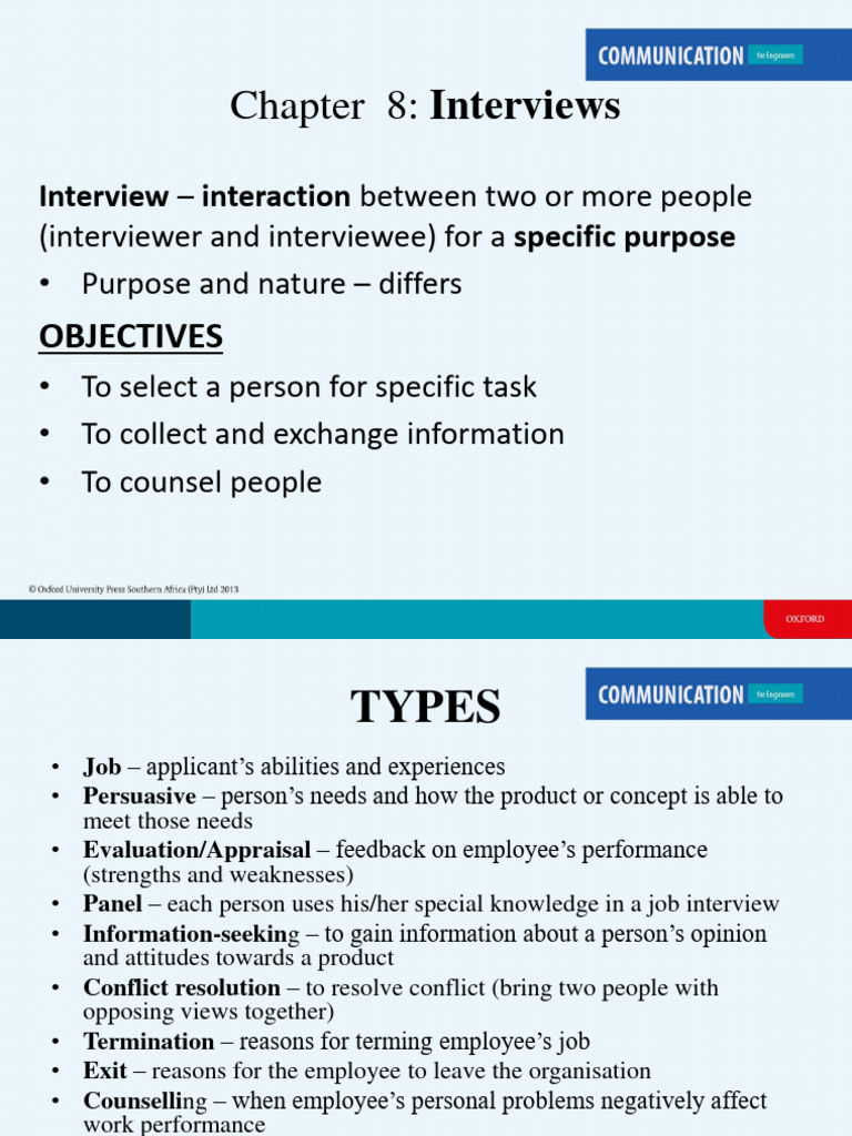 Chapter 8 INTERVIEWS | PDF | Job Interview | Social Psychology