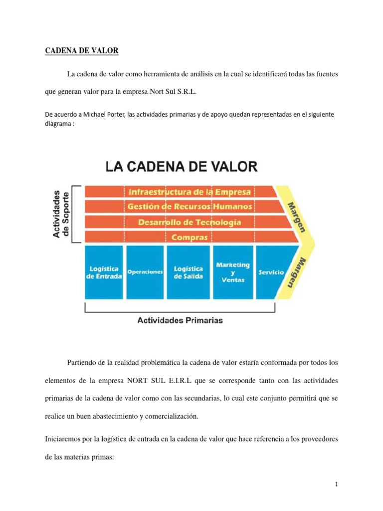 Expo Nor | PDF | Logística | Cadena de valor