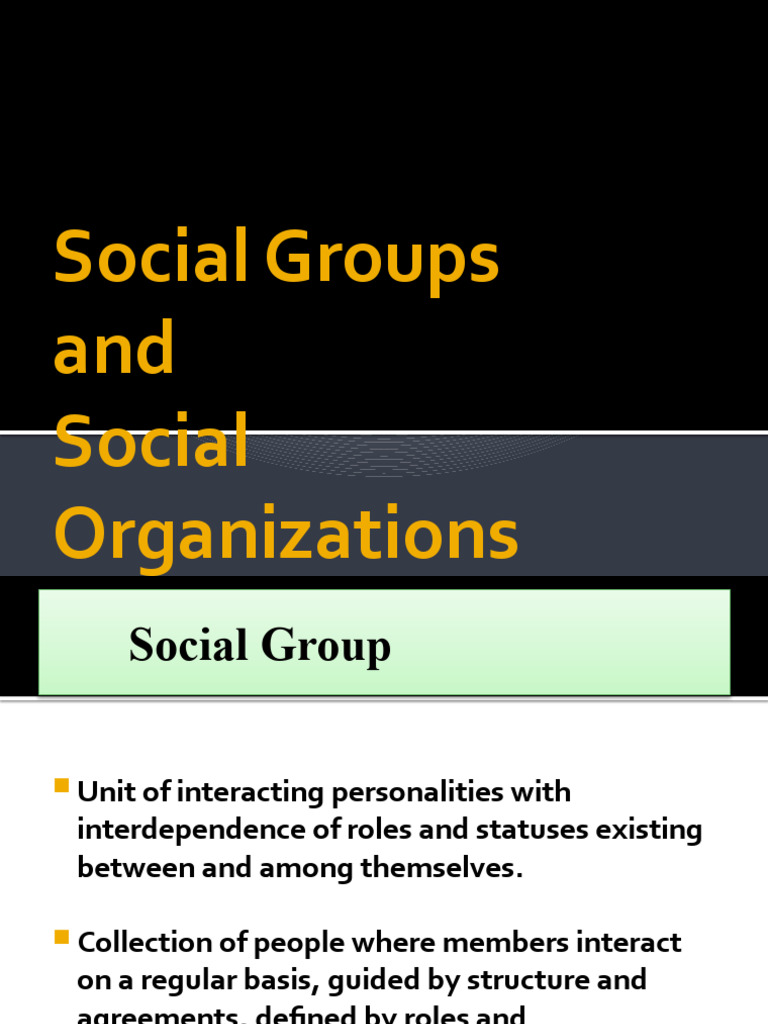 Understanding Social Groups and Organizations | PDF | Leadership ...