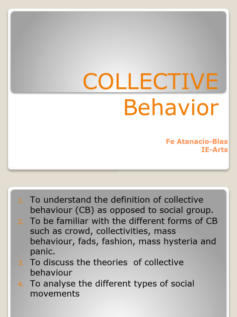 Collective Behavior - New | PDF | Social Movements | Behavioural Sciences