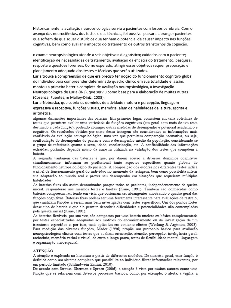 Resumo Tema 5 | PDF | Memória | Neuropsicologia