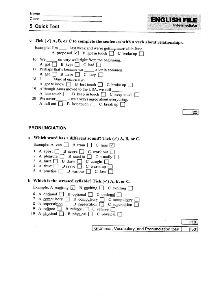 Quick 5 - Interm. 3 | PDF