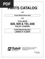 TLD Belt Loader Manual | PDF | Axle | Brake