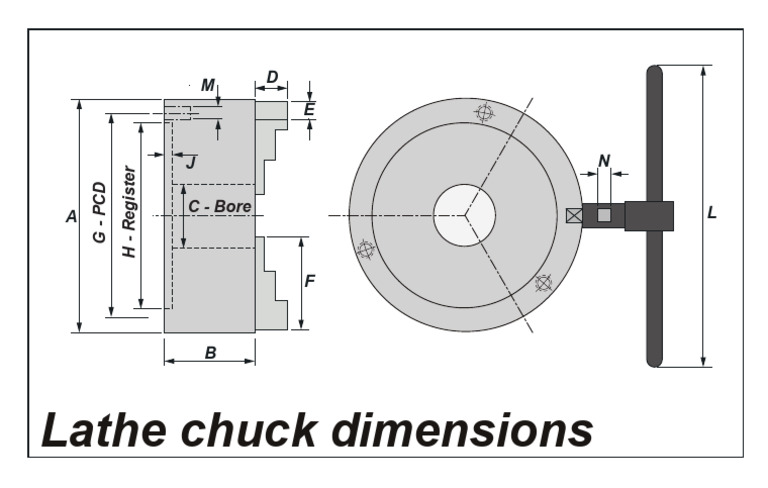 Lathe Chuck Dimensions Diagram 2019 | PDF