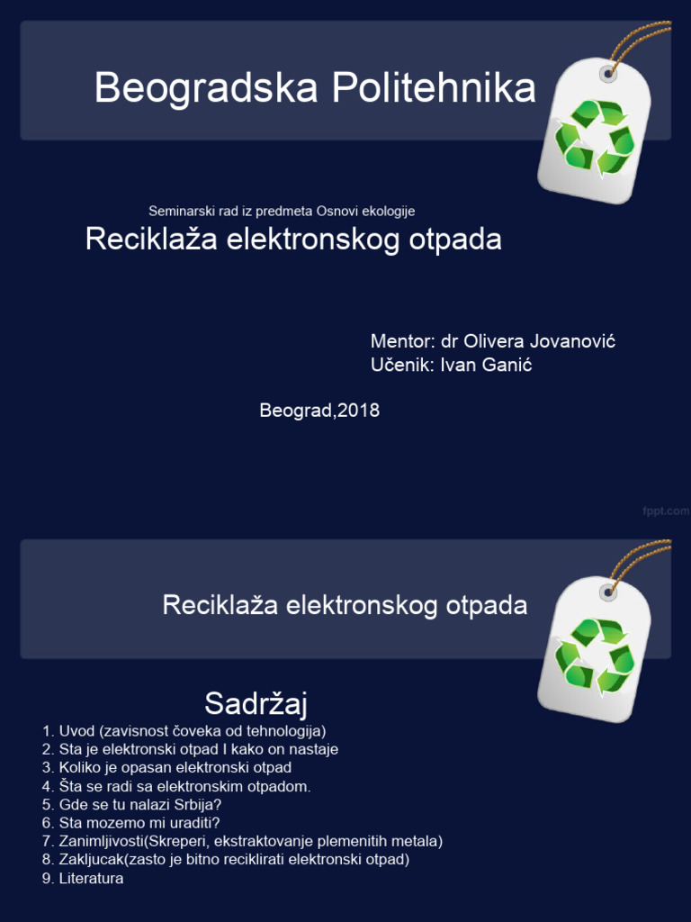 Elektronski Otpad | PDF