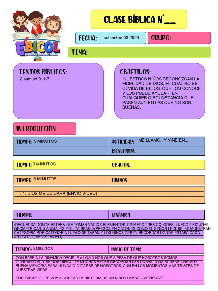 Clase 03 Septiembre Mefiboset | PDF
