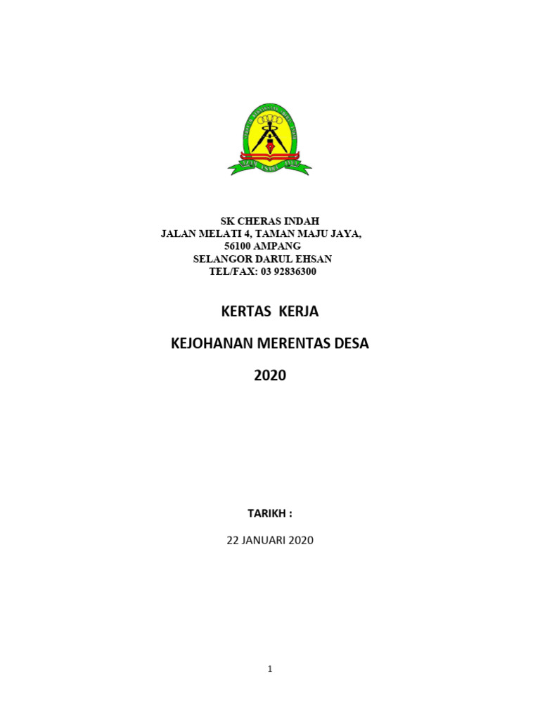 Kejohanan Merentas Desa SK Cheras Indah | PDF