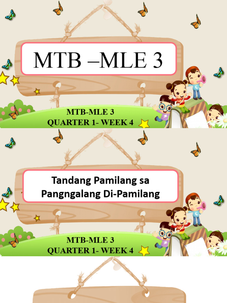Ppt-Quarter1 - Week4 - Mtb-Mle | PDF
