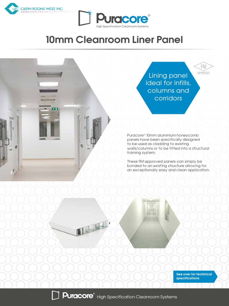 Cleanrooms West - Puracore Technical Sheets | PDF | Pipe (Fluid ...