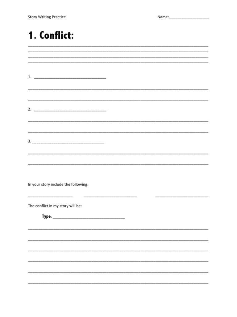 Elements of A Short Story - Writing Prompts | Download Free PDF ...