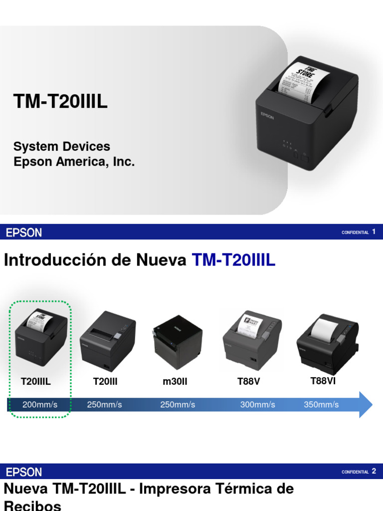 Epson TM-T20IIIL | PDF | Equipo de oficina | Estándares informáticos