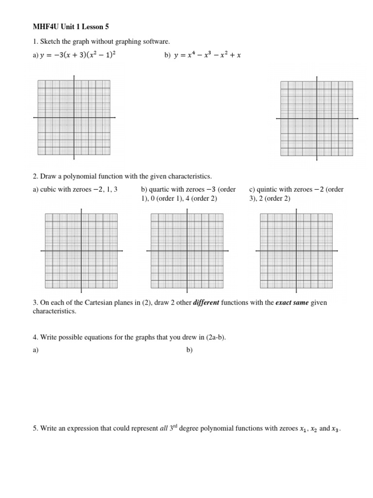 Unit 1 Lesson 5 Worksheet Pdf