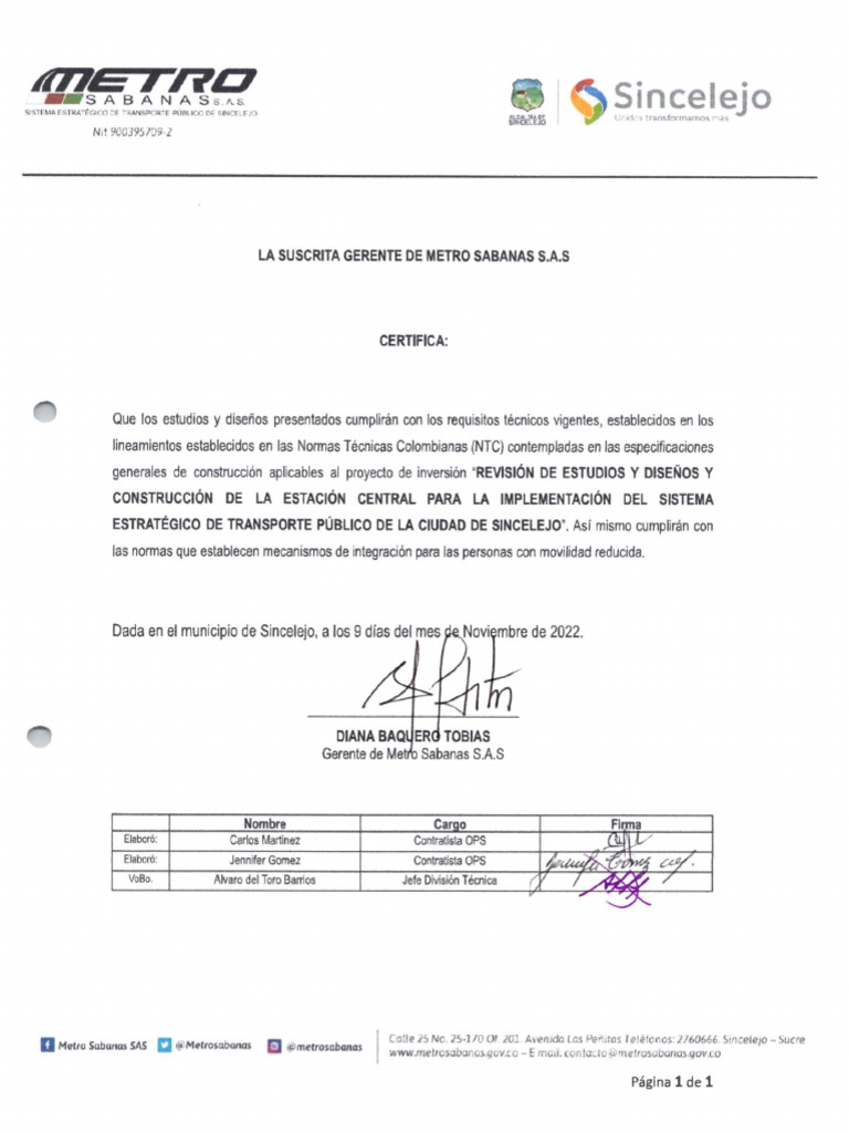 CERTIFICADO DE NTC | PDF