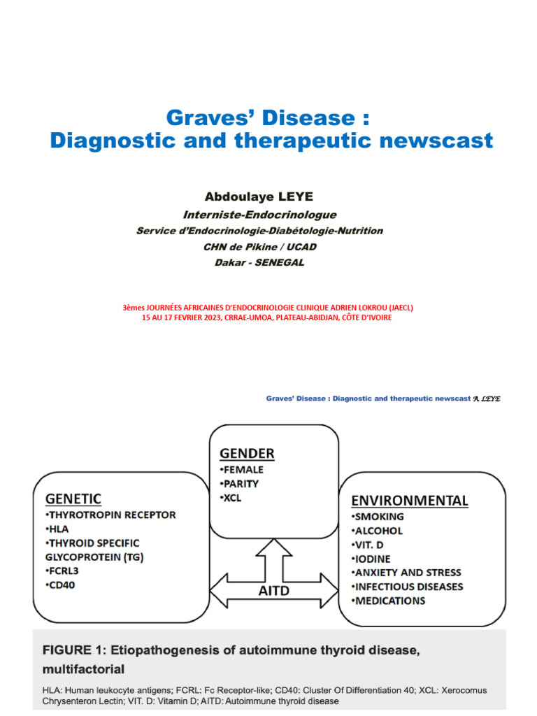 Actualités Diagnostique Et Thérapeutique Maladie de Basedow | PDF ...