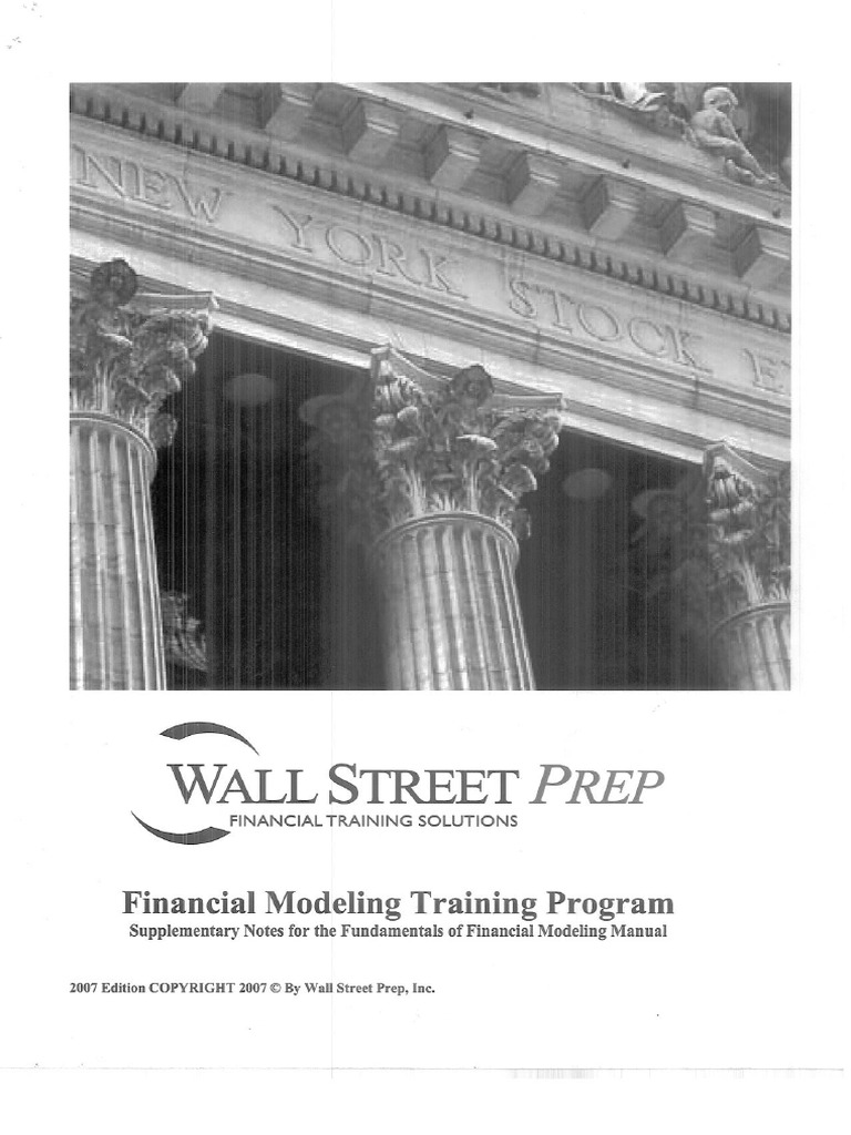 Financial Modeling Training Program | PDF Financial Modeling Training Program | PDF