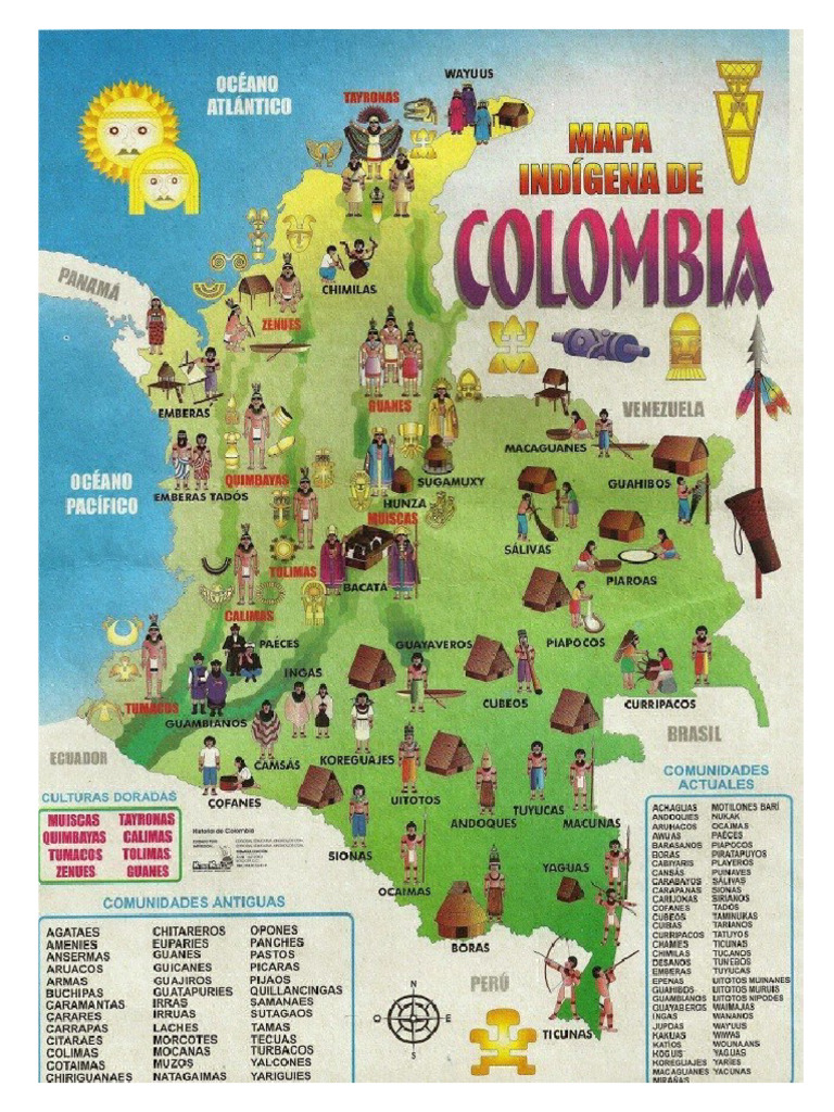 Mapa Comunidades Indigenas de Colombia | PDF