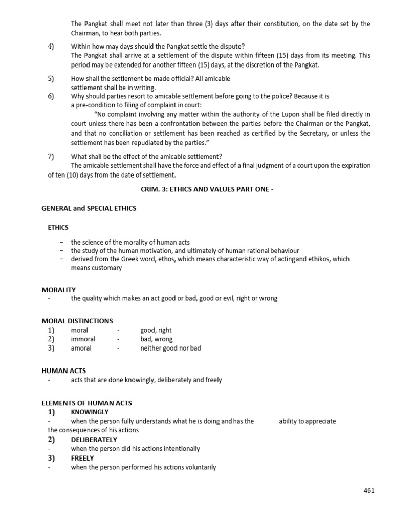 (CRIM6) Police Ethics - Values | PDF | Police | Courage