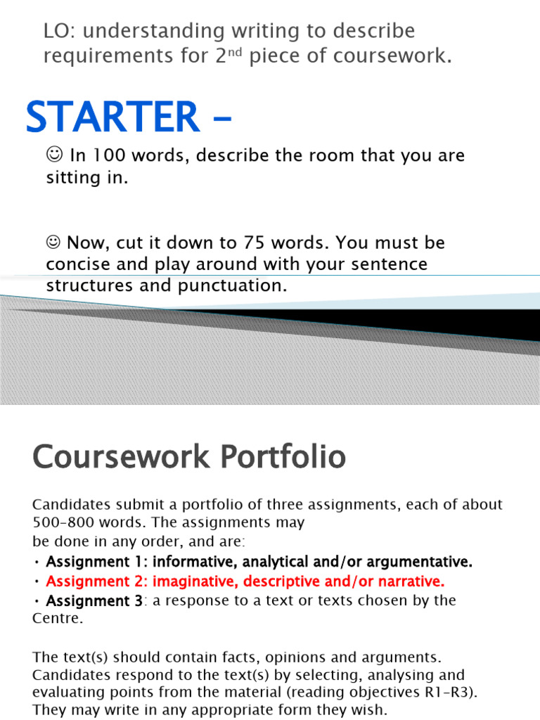 IGCSE Descriptive Writing Guide | PDF