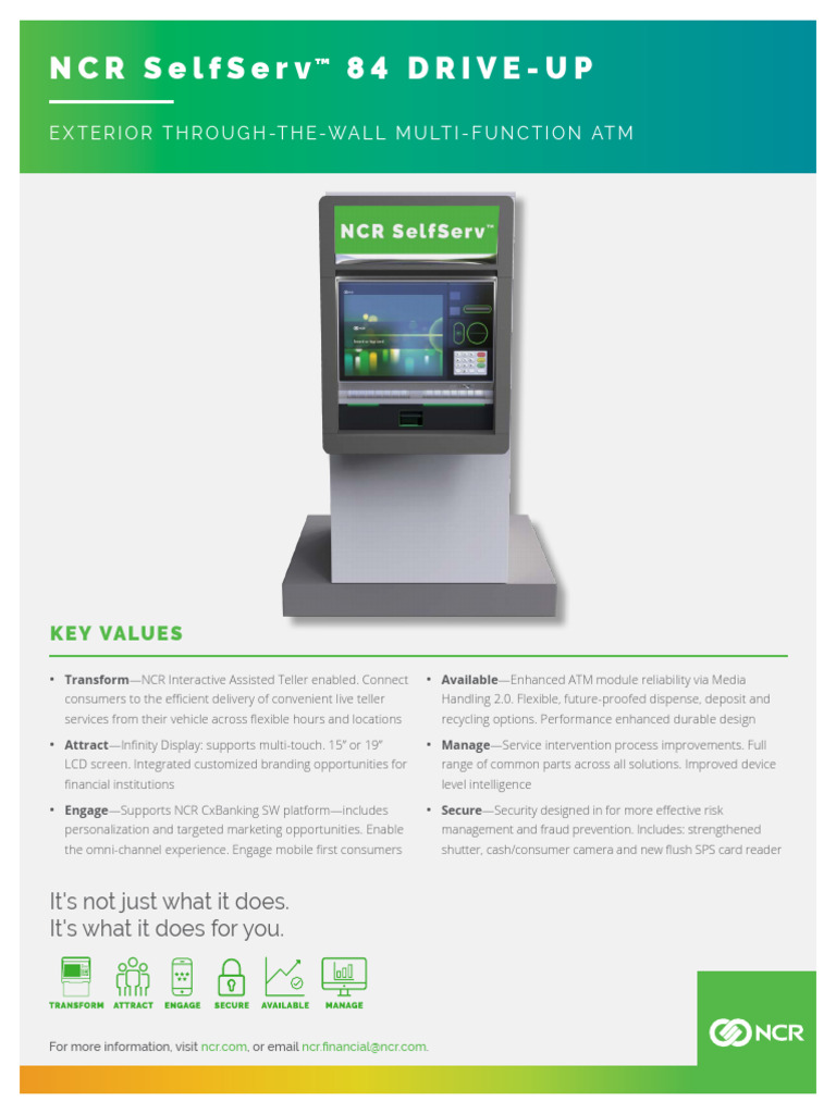 17fin4425 XX G - ss84 Driveup - Ds | PDF | Automated Teller Machine ...