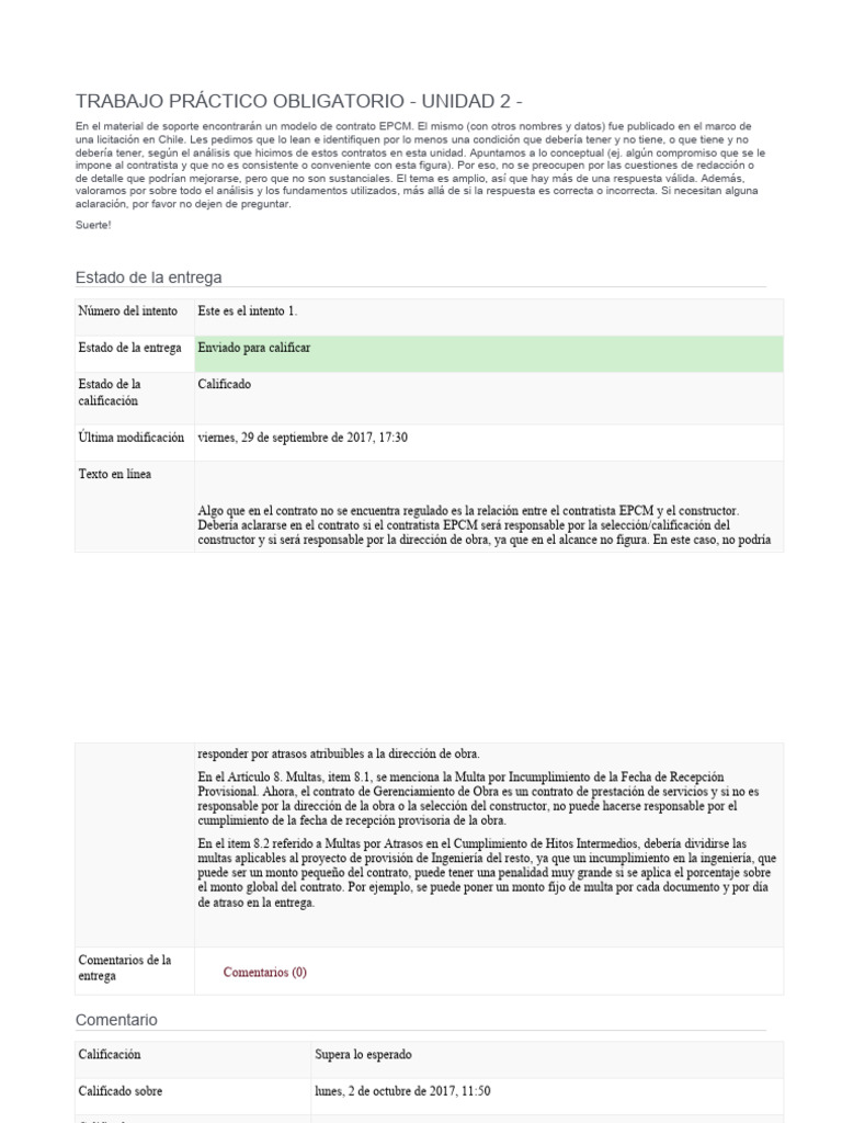 TRABAJO PRÁCTICO OBLIGATORIO - U2 | PDF