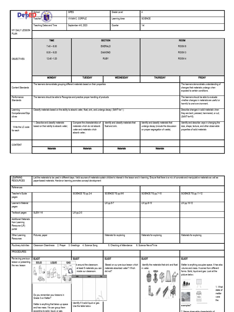 WLP Q1 Week 1 | PDF | Shape | Learning