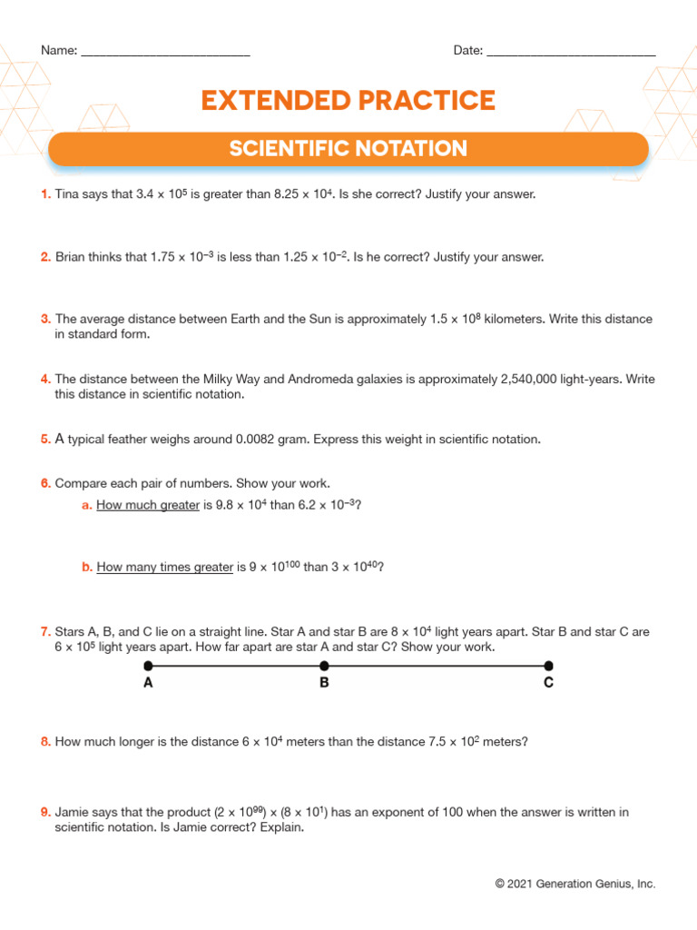 GG 620 Scientific-Notation Practice2 | PDF