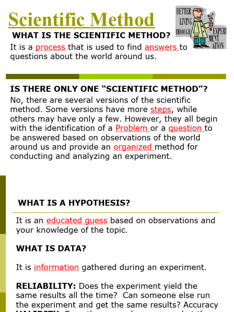Scientific Method PPT | Download Free PDF | Experiment | Scientific Method
