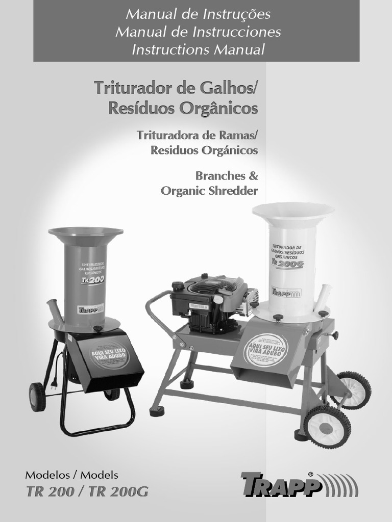 Manual TR 200 TR 200g | PDF | Motores | Eletricista