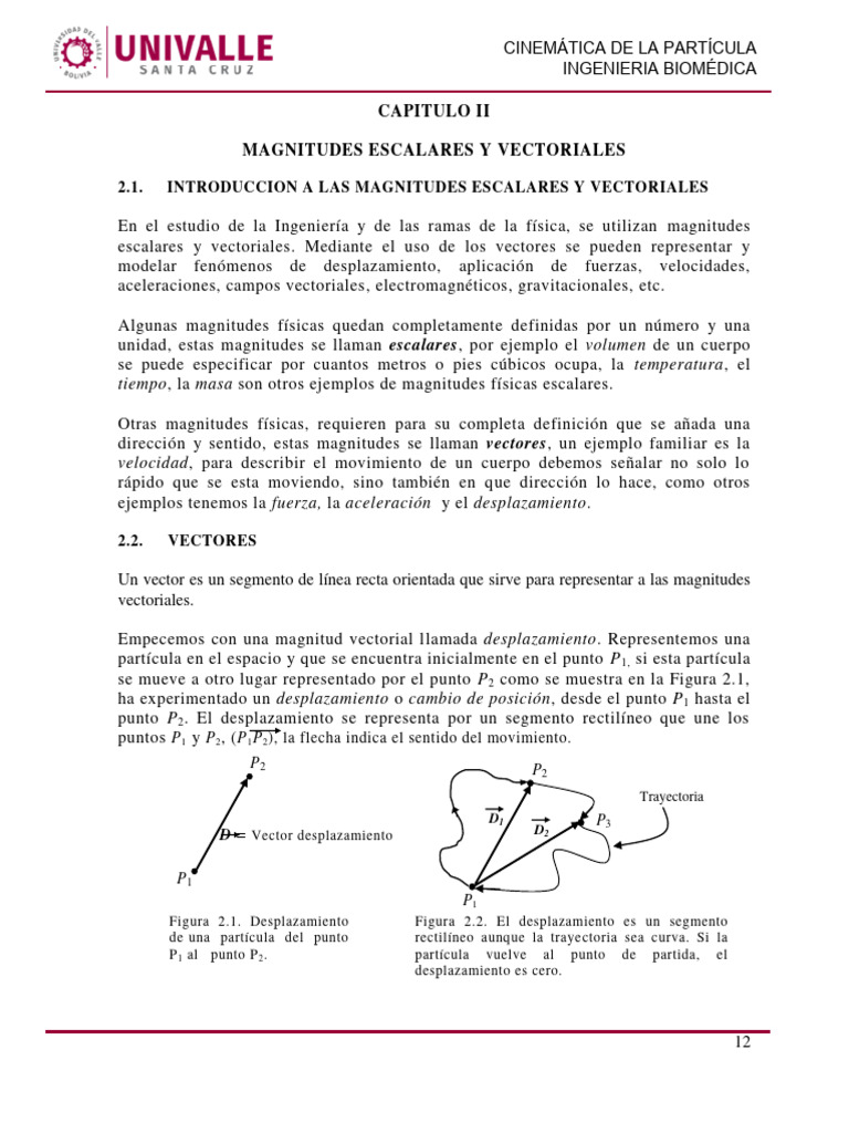 Teoria Vectores | PDF | Vector Euclidiano | Escalar (Matemáticas)