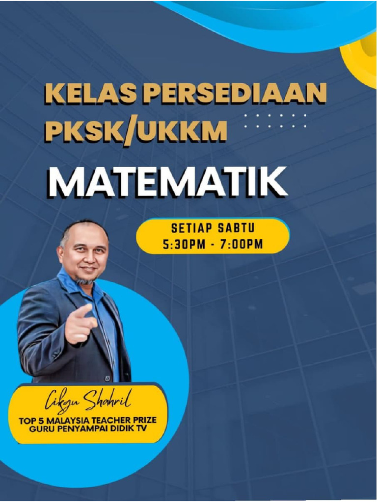 Persediaan PKSK - UKKM (9 Sept) | PDF