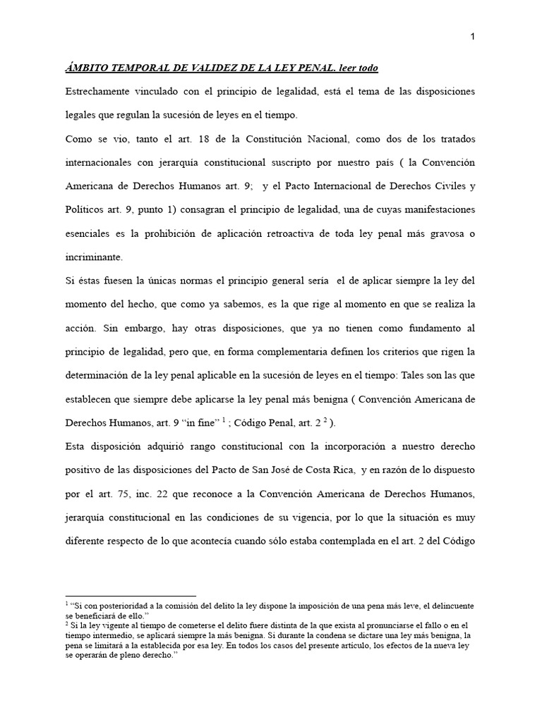 Ambito Temporal | PDF | Derecho penal | Castigos