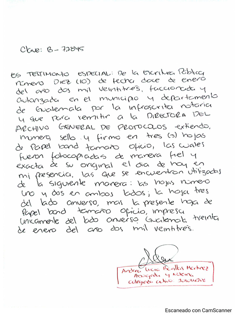 Testimonio Especial | PDF Testimonio Especial | PDF