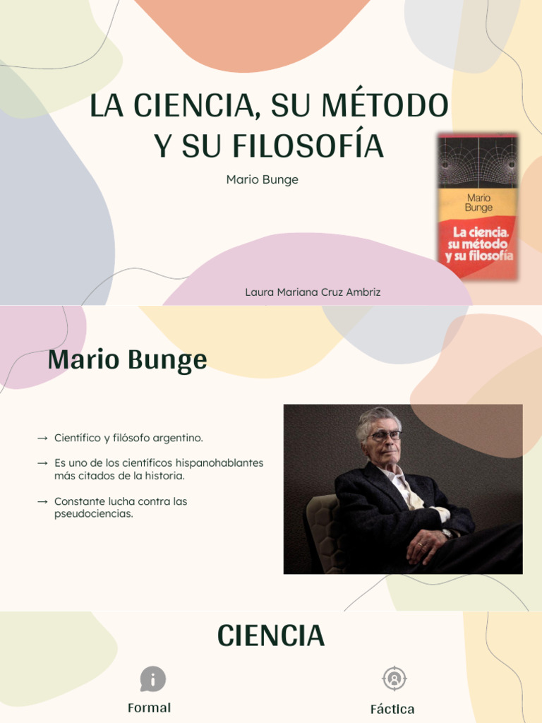 La Ciencia Mario Bunge | PDF | Hipótesis | Método científico