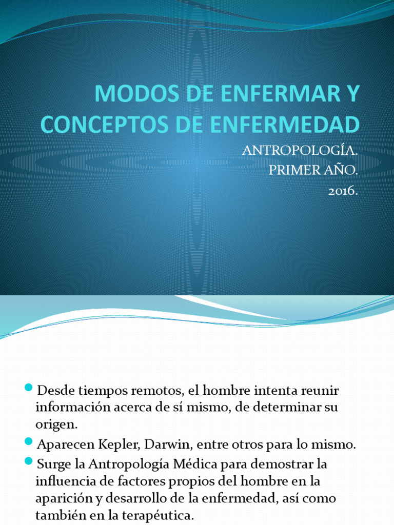 MODOS DE ENFERMAR Y CONCEPTOS DE ENFERMEDAD | PDF | Medicina | Muerte